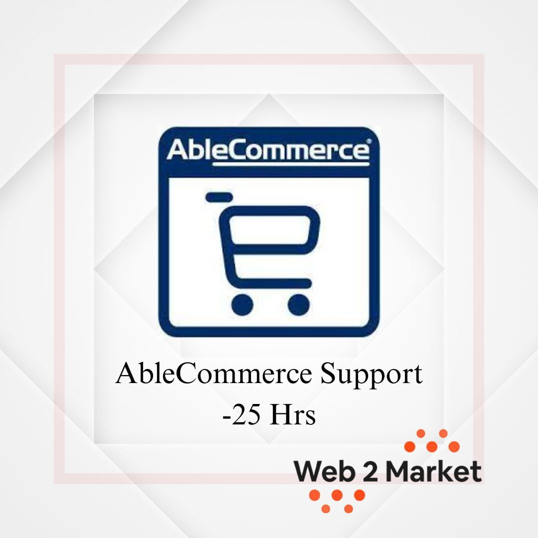 AbleCommerce Support for Programming,Design ect | 25 Hours